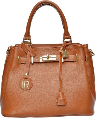 Isabella Rhea Braun Rindsledertasche