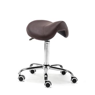 Generic Sattelhocker mit R&auml;dern, drehbarer, Verstellbarer Rollhocker, ergonomischer Sattelstuhl mit Einer Tragf&auml;higkeit von 440 Pfund, geeignet for Zuhause un