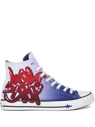 Converse baskets montantes Chuck Taylor New York Graffiti - Bleu