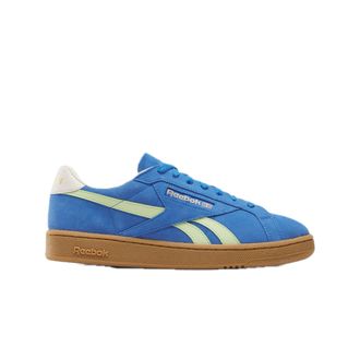 Reebok Unisex Club C Grounds Uk Sneaker, Kinetic Blue/Astro Lime/Vintage Chalk, 44.5 EU
