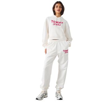 Tommy Jeans Varsity Jogginghosen f&uuml;r Damen (Wei&szlig;)