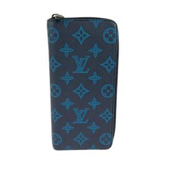 Louis Vuitton Portefeuille Zippy Monogram Shadow doccasion - Homme - Pre-owned - Bleu - Taille: ONE Size