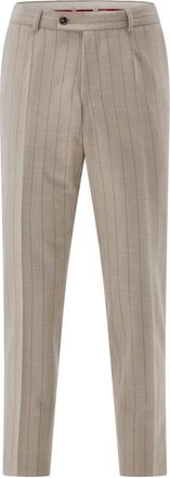 CG - Club of Gents Hose Primo aus Schurwolle mit Stretch und Nadelstreifen, Slim in