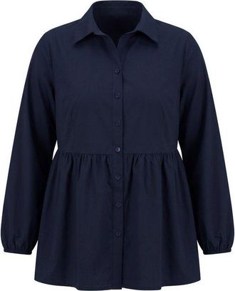 Miamoda Longbluse Bluse A-Linie Sch&ouml;&szlig;chen Langarm