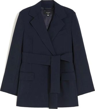 Max Mara Femme, Vestes, Bleu, Taille: 42 FR Teso Blazer