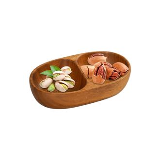 Generic Kleine Knabberschalen | Erdnussschale für Partys | Lebensmittelhalter aus Holz für Küche Arbeitsplatte Nüsse Obst Süßigkeiten Salat Müsli Picknick
