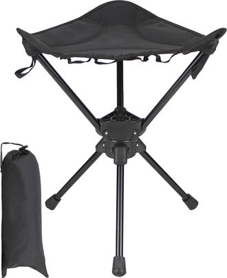Generic Camping Stuhl,Schwenkbarer Stabiler Tragbarer Outdoor Sitz,Tragbarer Hocker Outdoor Überlebensausrüstung | Für Wanderungen Reisen Rucksacktouren Und