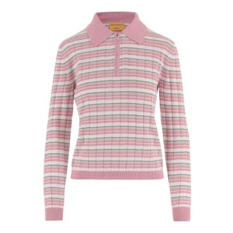 Guest In Residence Gestreifter Seiden- und Leinenpullover - - Tops - Damen - Mehrfarbig - M