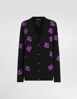 Dolce & Gabbana Wool Cardigan - Frau Strickwaren Multicolor 38