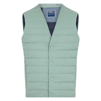 Fedeli Homme, Vestes, Vert, Taille: M Minimalist Refined Vest