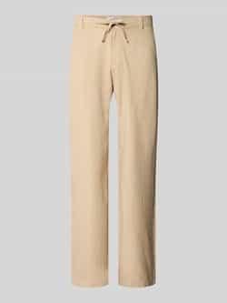 Selected Loose Fit Hose aus Baumwoll-Leinen-Mix Modell BRODY