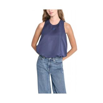 DKNY Dkny, Femme, Tops, Bleu, Taille: 38 FR Sleeveless Top