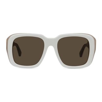 Loewe Signature Squared Sonnenbrille - - Accessories - Damen - Beige - ONE SIZE