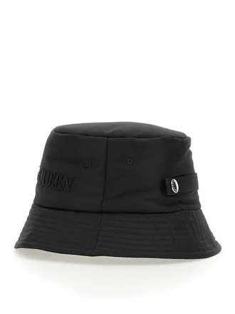 Alexander McQueen 719134_3404Q1000 Logo-Embroidered Bucket Hat - Black