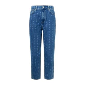 Pepe Jeans London Medium Denim Karotten Fit Jeans - - Jeans - Damen - Blau - W27 L30