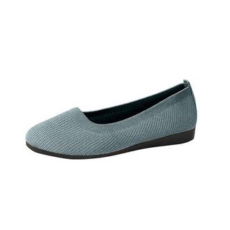 Generic Ballerines plates en tricot respirant pour femme - Couleur unie - Tendance - D&eacute;contract&eacute;e - Confortable - Classique - Chaussures habill&eacute;es - Pour le t