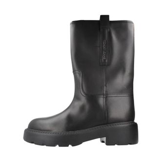 Tommy Jeans Femme, Chaussures, Noir, Taille: 38 EU TJW Leather Mid Tubular