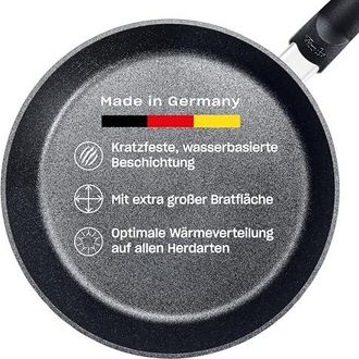 FISSLER Adamant Comfort/Bratpfanne 26cm - Aluminium-Pfanne Made in Germany, kratzfest & antihaft-beschichtet, robust, Induktion geeignet