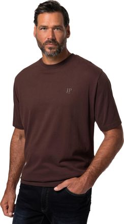 JP1880 Herren große Größen Menswear L-8XL bis 8XL, T-Shirt, Basic, Oberteil, JP1880-Druck, Rundhalsausschnitt, Dunkelbraun 7XL 712616117-7XL