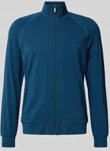 HUGO BOSS Regular Fit Sweatjacke aus Baumwoll-Mix