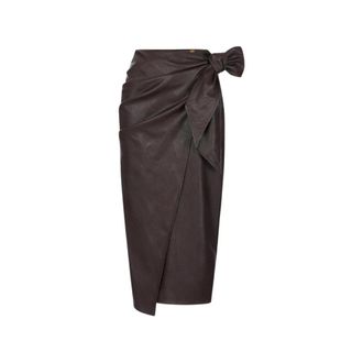 Elisabetta Franchi Rock mit Sch&auml;rpeng&uuml;rtel - - Skirts - Damen - Braun - S