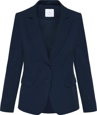 Betty & Co Damen Klassischer Blazer mit Taschen 44, Dunkelblau