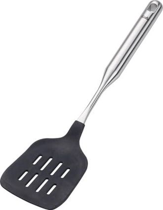 FISSLER Essential Spatule en silicone avec poign&eacute;e en acier inoxydable (34 cm) Passe au lave-vaisselle