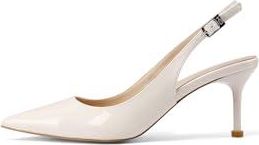 Queen Helena Encolure Slingback en peinture avec talon moyen K4504, beige, 35 EU