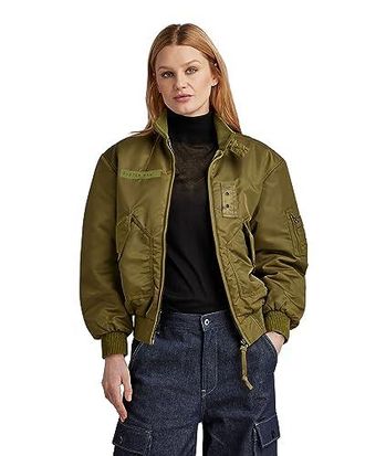 G-Star G-Star Femme Nylon Bomber wmn, Vert (dark olive D23542-C143-C744), S