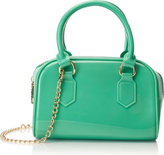 Felipa Womens Damen Quadratische Handtasche Clutch, GRÜN