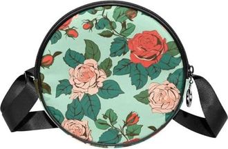 Generic Sac &agrave; bandouli&egrave;re rond pour femme, petit sac &agrave; bandouli&egrave;re d&eacute;licat avec fermeture &eacute;clair, bretelles r&eacute;glables, sac &agrave; main rond d&eacute;contract&eacute; pour femmes