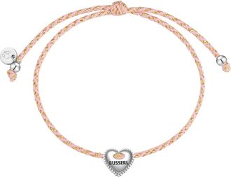 Glanzst&uuml;cke M&uuml;nchen Armband - Sterling Silber Armband Herz BUSSERL - Gr. ONESIZE - in Silber - f&uuml;r Damen