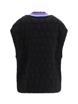 Dries Van Noten Merino Wool & Cashmere Cardigan - Black