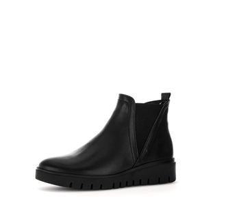 Gabor Damen Chelsea Boots, Frauen Stiefeletten,Komfortable Mehrweite (H),halbstiefel,Kurzstiefel,uebergangsschuhe,schwarz (Mel.),38.5 EU / 5.5 UK