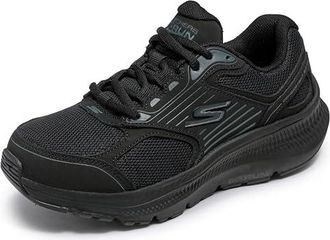 Skechers Femme Go Run Consistent 2.0 Advantage Basket, Black Leather/Black Trim, 37.5 EU