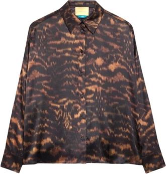 Momoni Chemise Flau - Femme - Blouses et Chemises - Brun - Taille: 34 FR
