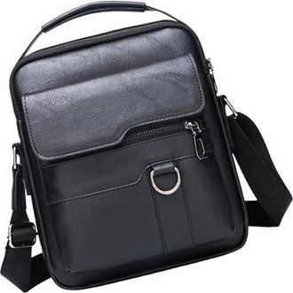 Generic Petit sac à bandoulière rétro pour homme, sac à bandoulière en cuir | Grande capacité léger rétro portable sac à bandoulière pour homme pour le travai