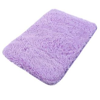 Tapiso Sunrise Tapis de Bain Antidérapant Violet Lilas Absorbant Lavable en Machine Moelleux Epais 60 x 100 cm