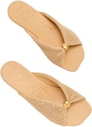 Loewe Paulas Ibiza - Mules Pebble Soft effet raphia