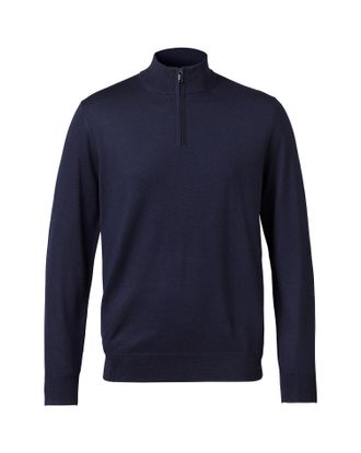 CHARLES TYRWHITT Troyer aus Merino - Marineblau