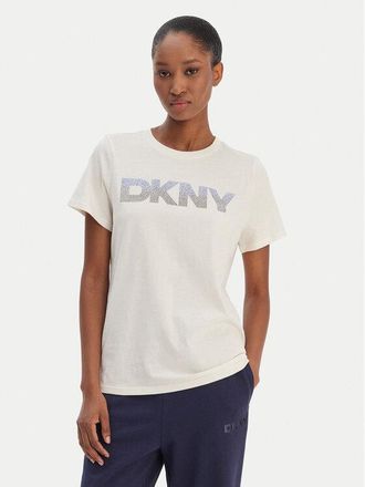 DKNY T-Shirt DP6T1557 &Eacute;cru Relaxed Fit