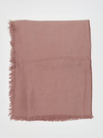 Twinset Grande &eacute;charpe carr&eacute;e en m&eacute;lange de modal et cachemire &agrave; franges
