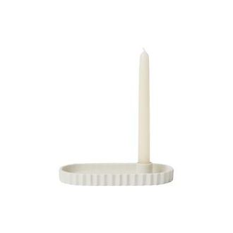 Jars Céramistes Bougeoir Sillage - Blanc - Grès émaillé - Designer Elise Fouin