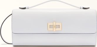 Furla Clara Ecl Xl Talco H Wei&szlig; Weiches Kalbsleder Damen