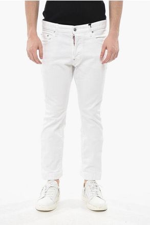 Dsquared2 Light-Wash Biker Sky Jeans with 19cm Ankle Zip size 50