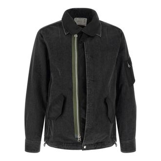 sacai Denim Vestes - Homme - Vestes - Noir - Taille: XL