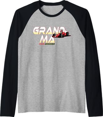 Disney Racing Grandma Family Trip Race Car Vacation Matching Raglan