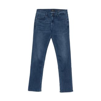 7 For All Mankind Homme, Jeans, Bleu, Taille: W38 Jean Droit Standard