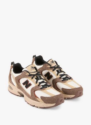 New Balance Baskets basses 530 en cuir et coton m&eacute;lang&eacute;s