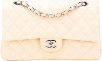 Chanel Sac bandouli&egrave;re classique double rabat Pre-owned - Femme - Pre-owned - Beige - Taille: ONE Size